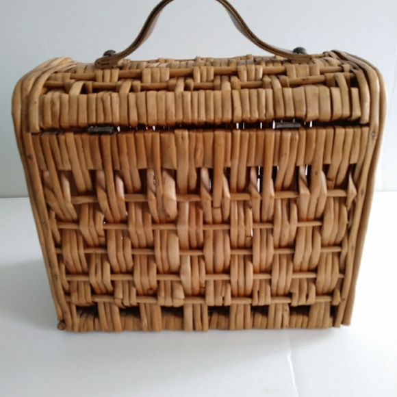Bags | Vintage Basket Purse | Poshmark